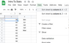 Box Plots – Introductory Statistics with Google Sheets
